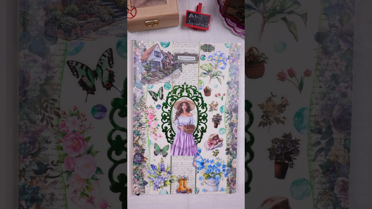 Cottage Garden Scrapbook | Floral Vintage Journaling 🌸🌿