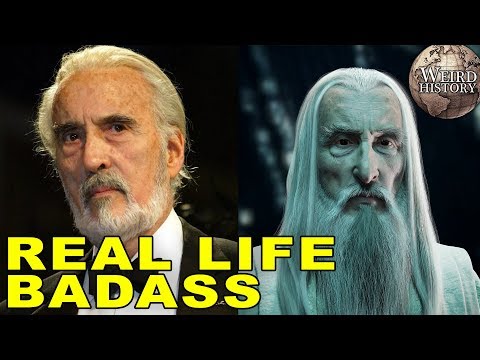 Actor Christopher Lee Was A Real Life Badass