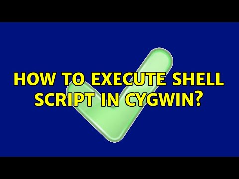 How to execute shell script in cygwin? (2 Solutions!!)