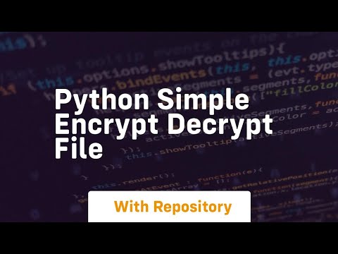 python simple encrypt decrypt file