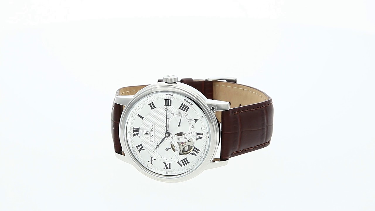 Festina F6858/1 ⌚ Automatic Open Heart GMT Small Second Zegarek Męski