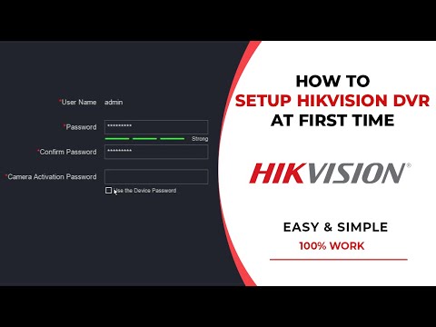 How to Activate and Setup New Hikvision DVR