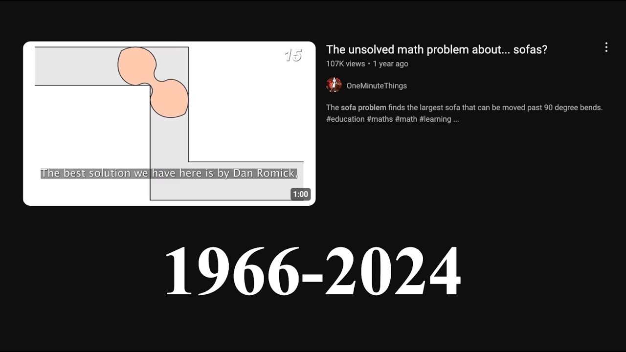 The Sofa Problem Has Been Solved.