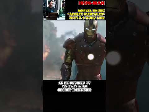 Iron-Man - 4 Iconic Words by Tony Stark Ended Secret Identities