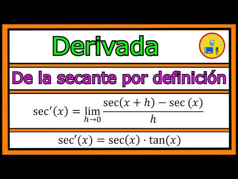 Derivada de la secante por definición