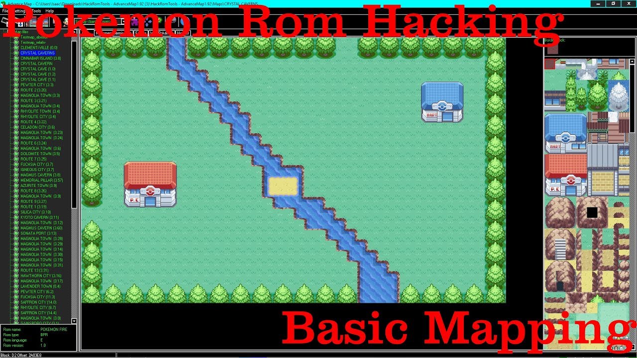 Pokemon Rom Hacking Tutorials:Part 1-Basic Mapping