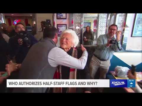 Why are flags lowered to half-staff?