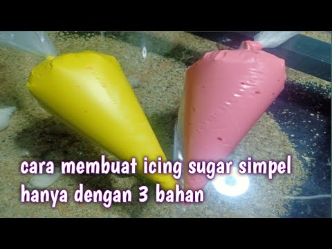 cara membuat icing sugar || hiasan untuk cake dan kue kering