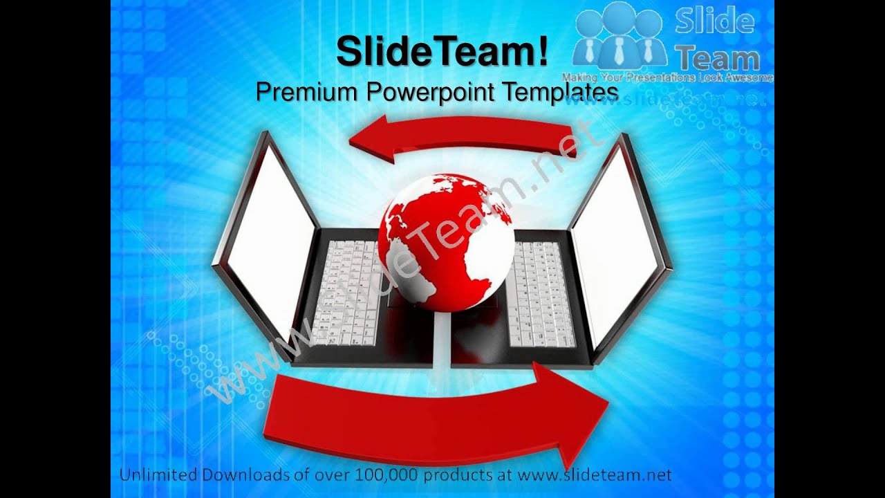 Global Network The Internet Communication PowerPoint Templates ppt Themes 0812 Slides Backgrounds