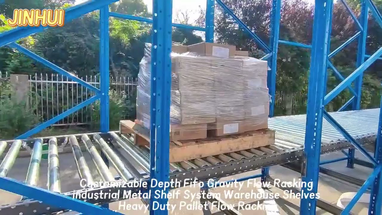 Gravity Flow Racking System in Action | Pallet Flow FIFO Storage