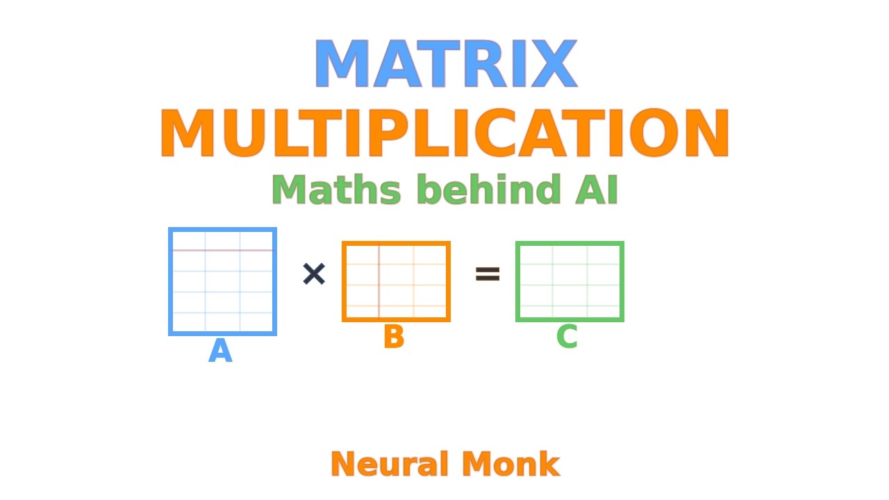 Matrix multiplication explained (Maths Behind AI)