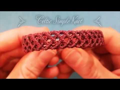 MACRAME TUTORIAL#15 NUDO CELTA lineal Simple, Celtic lineal knot for beginners
