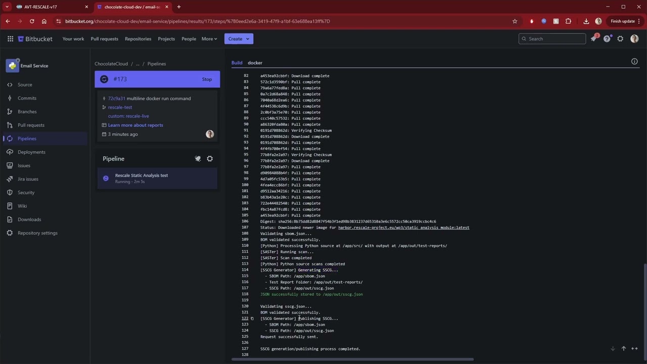 Deployment of RESCALE in CC