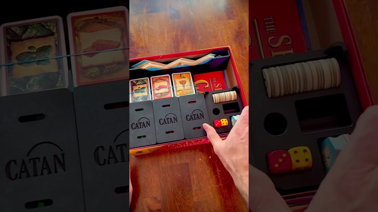 ultimate 3D-printed Settlers of Catan organization system! 🛠️ No more messy pieces or lost cards