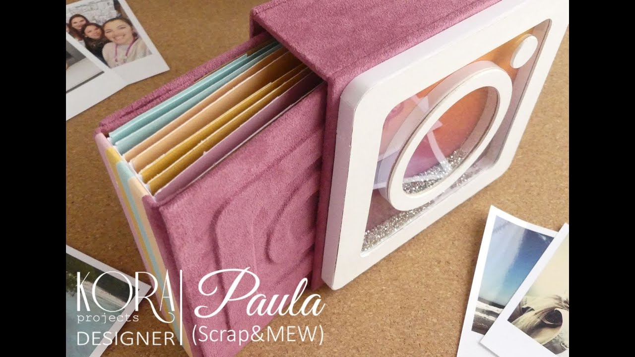 TUTORIAL. Album y caja de Antelina. Kora Projects. Scrapbooking.