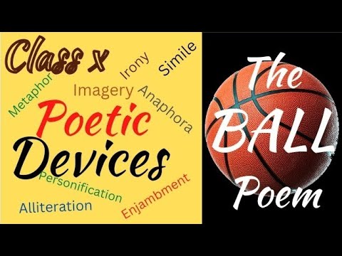 The Ball Poem Class 10 | Poetic Devices | Explanation | Figures of speech @learnenglishwithrajnidua