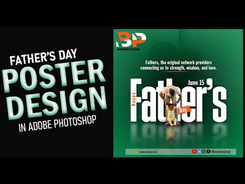 Father's Day Poster Design in Photoshop | Step-by-Step Tutorial