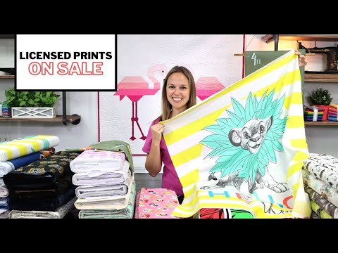 New Fabric Video: Licensed Prints ON SALE