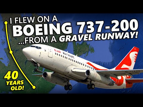 I Flew on a Boeing 737-200 From a GRAVEL RUNWAY!