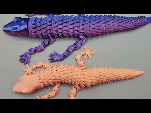 🐉 Super Flexi Komodo Dragon & Gecko・ STL File for 3D printing・Cults