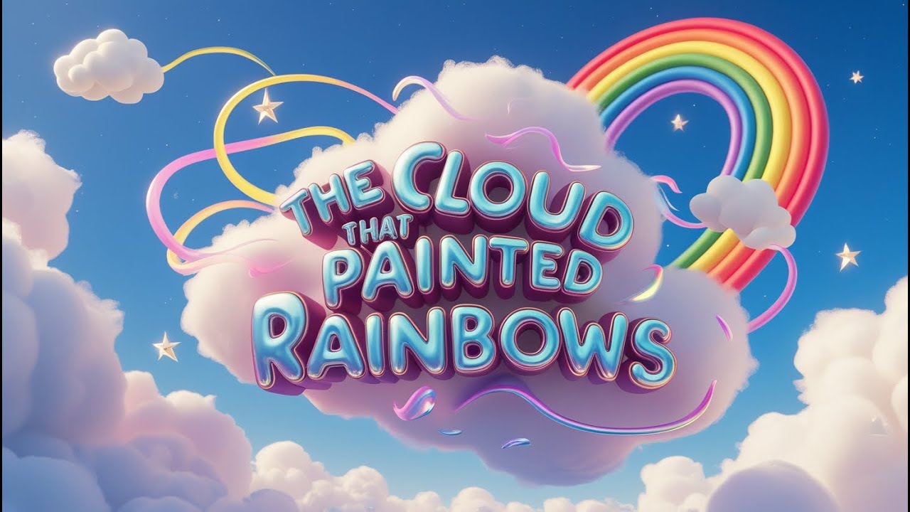 The Cloud That Painted Rainbows 🌈☁️ | Magical Rhyme for Kids | Learn Colors & Kindness #rhyme #poem