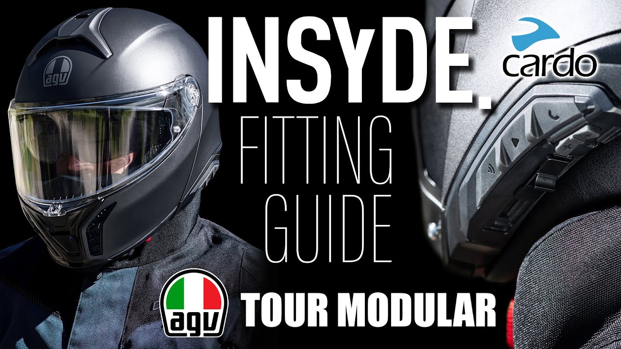 AGV INSYDE Intercom | Step by Step Fitting | Tour Modular Helmet | Cardo