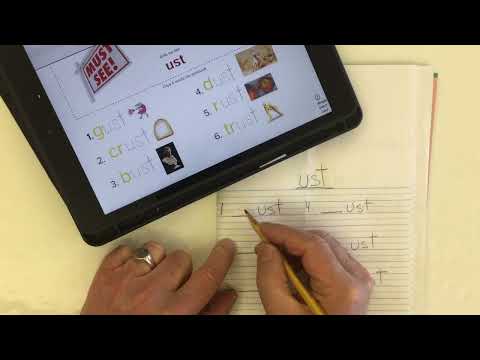 Spelling ust word family workbook
