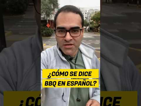 How to say BBQ in SPANISH for Beginners