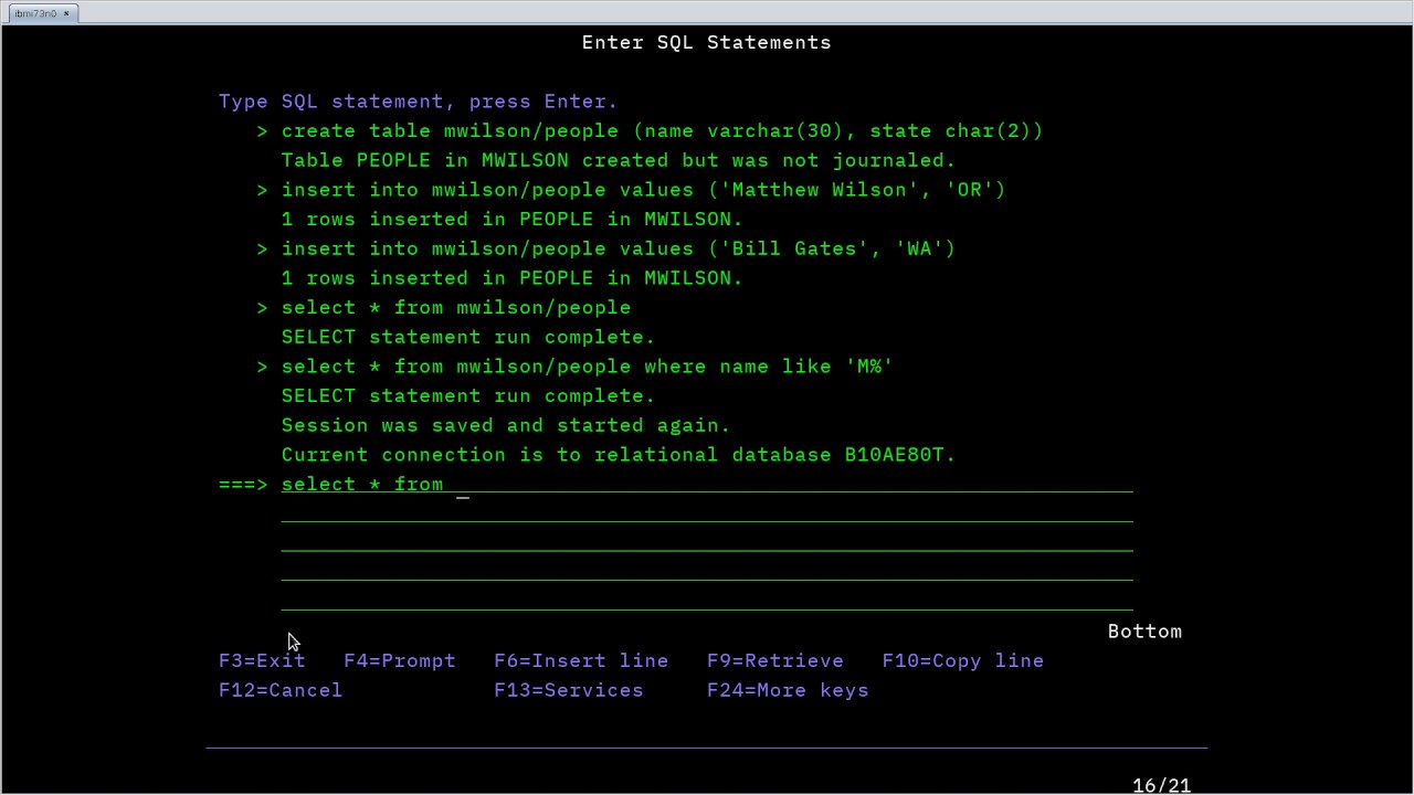 [001] IBM i (AS/400): Databases all the way down...