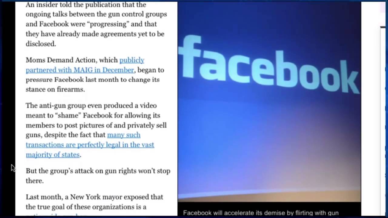 Facebook To Ban 2nd Amendment Speech