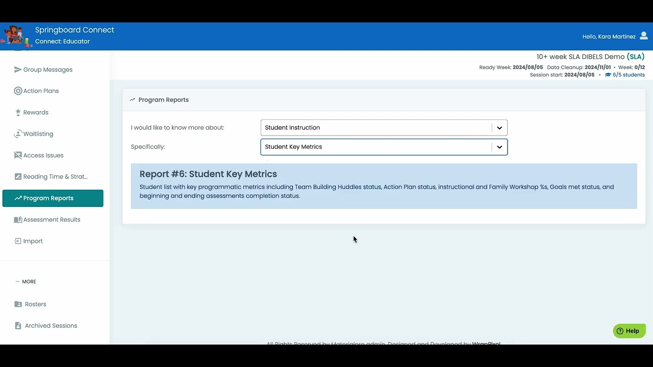 Run Program Reports in Connect: Educator
