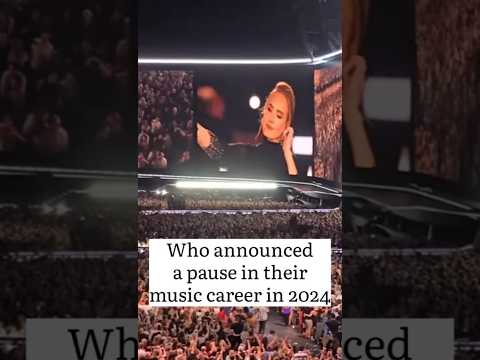 Who announced a pause in their music career in 2024?! #adele #lizzo #cher #maneskin #arianagrande