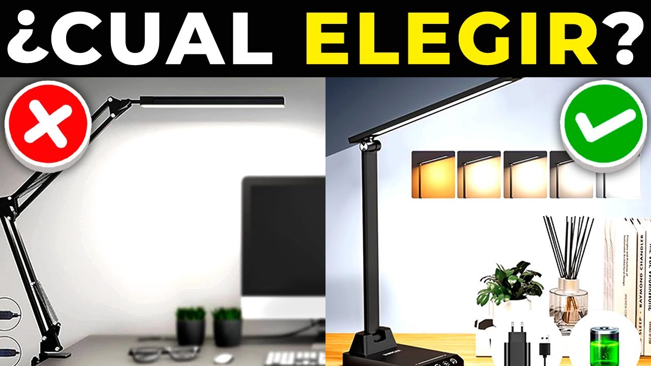😮 Las 5 MEJORES LÁMPARAS de ESCRITORIO 2025 | GUÍA de COMPRA ILUMINACIÓN LED
