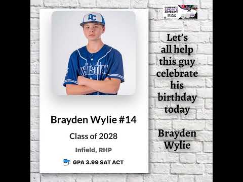 Let’s all help this guy celebrate his birthday today Brayden Wylie