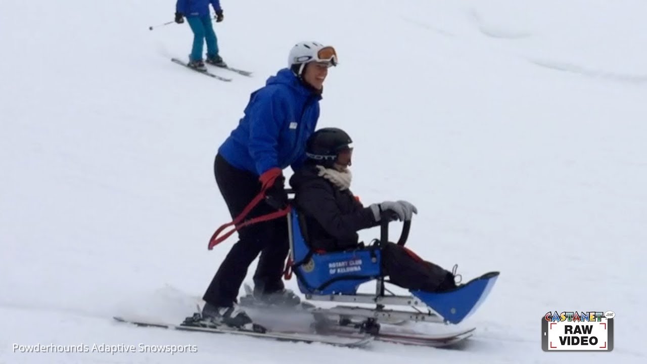 Sit-skiing at Big White