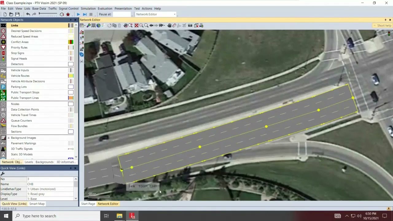 12 -  Intro to VISSIM Links & Connectors Part B