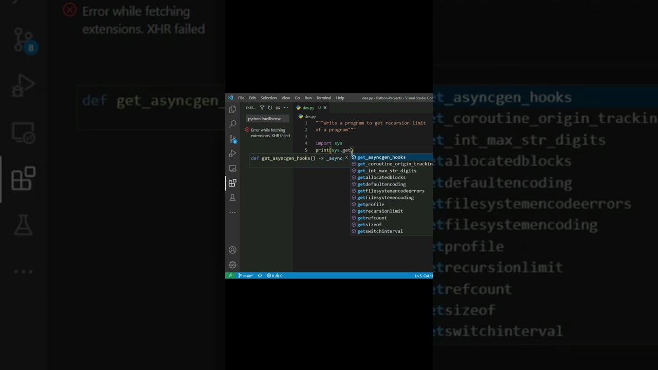 Python Tutorial: Getting Recursion Limit of a Program