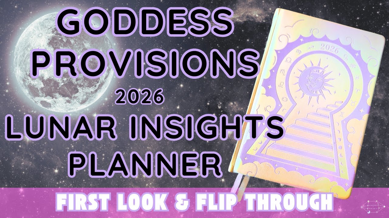 Goddess Provisions 2026 Lunar Insights Planner Flip-Through | Moon Planner Review Astrology Planner
