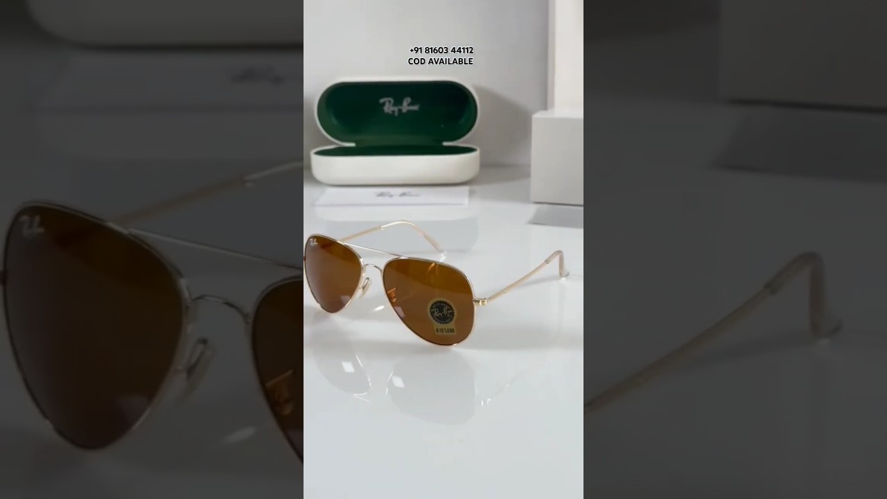 RAYBAN 3026 AVIATOR GOLD BROWN premium quality new stylish sunglasses #rayban #raybansunglass
