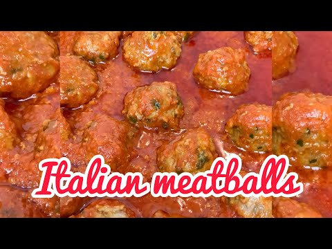 ITALIAN MEATBALLS, traditional recipe. #shorts