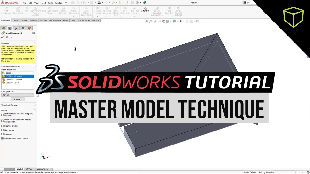 SOLIDWORKS - Master Model Technique