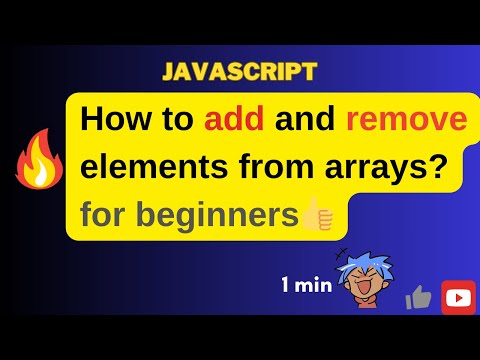 JavaScript push and pop | Javascript array methods | array push pop js #javascript