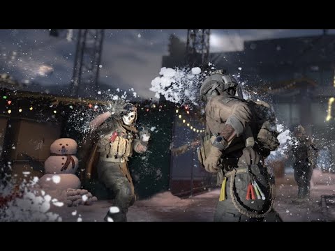 Massive Call Of Duty SNOWBALL FIGHT !! ( Call Of Duty : MW3 Gameplay )