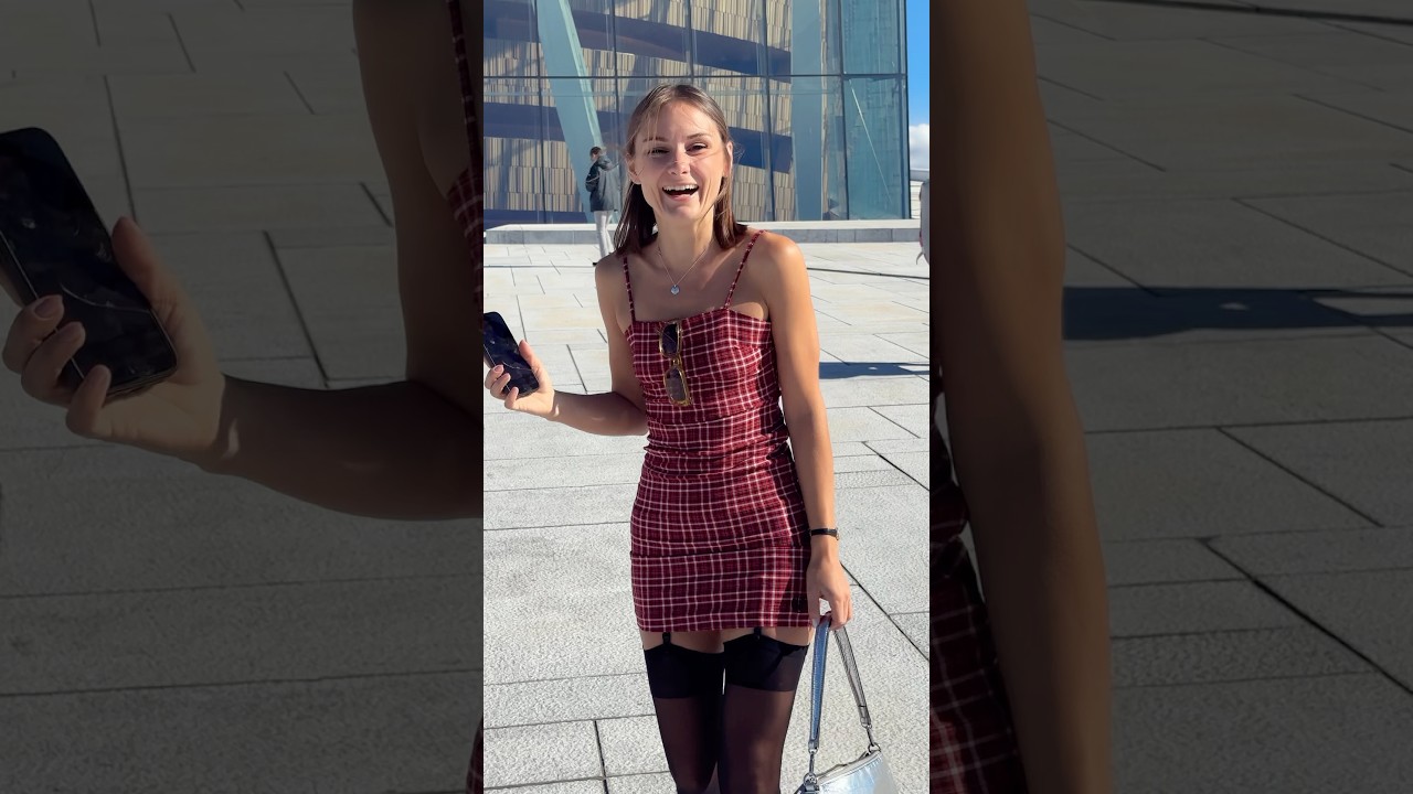 Best angle for selfie when you're in stockings #shortdress #stockings #girl