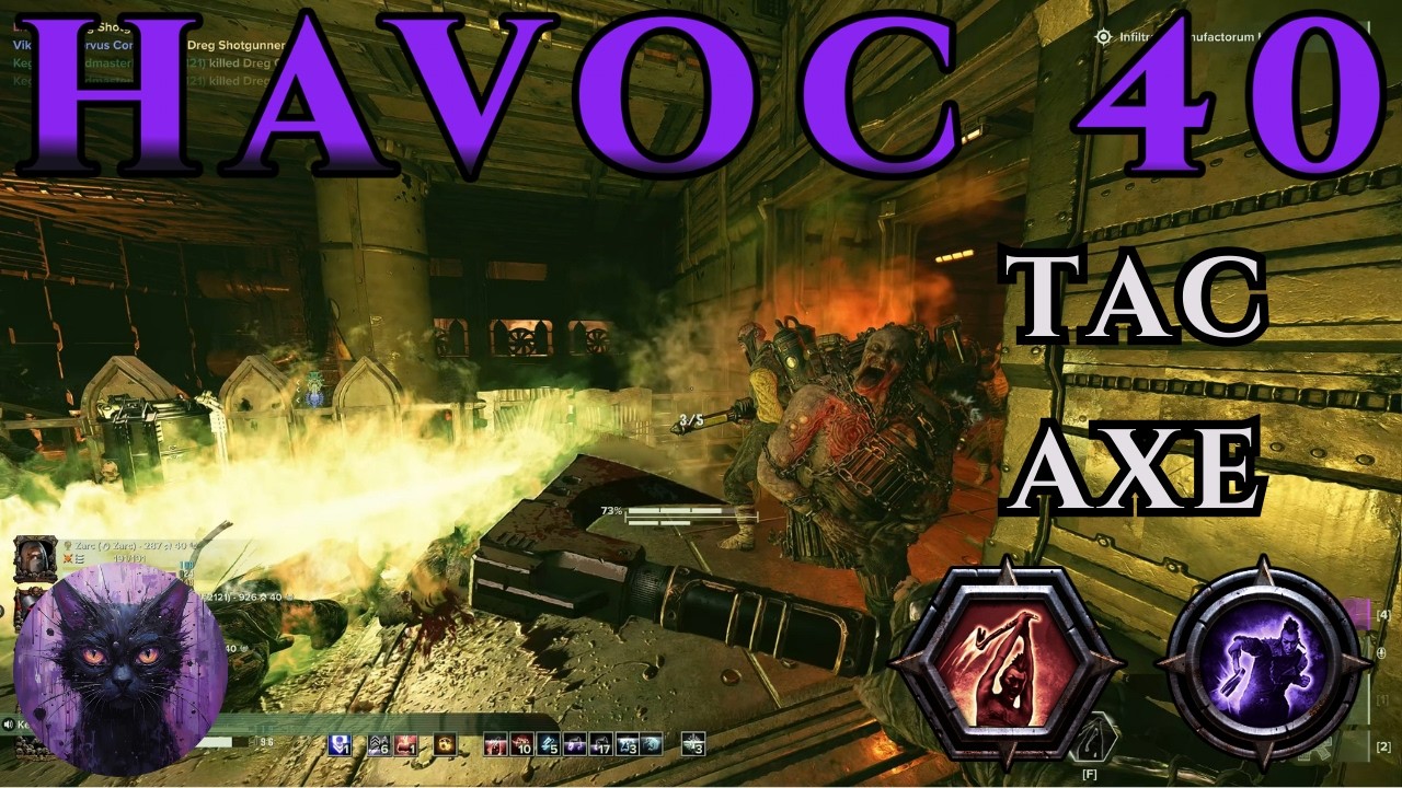 Hive Scum - Tactical Axe Mk VII & Bolt Pistol | Havoc 40 | Consignment Yard | Darktide