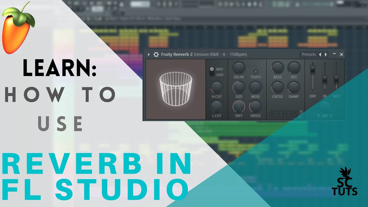 FL Studio Mixing tutorial - How to use reverb for Mixing drums tutorial