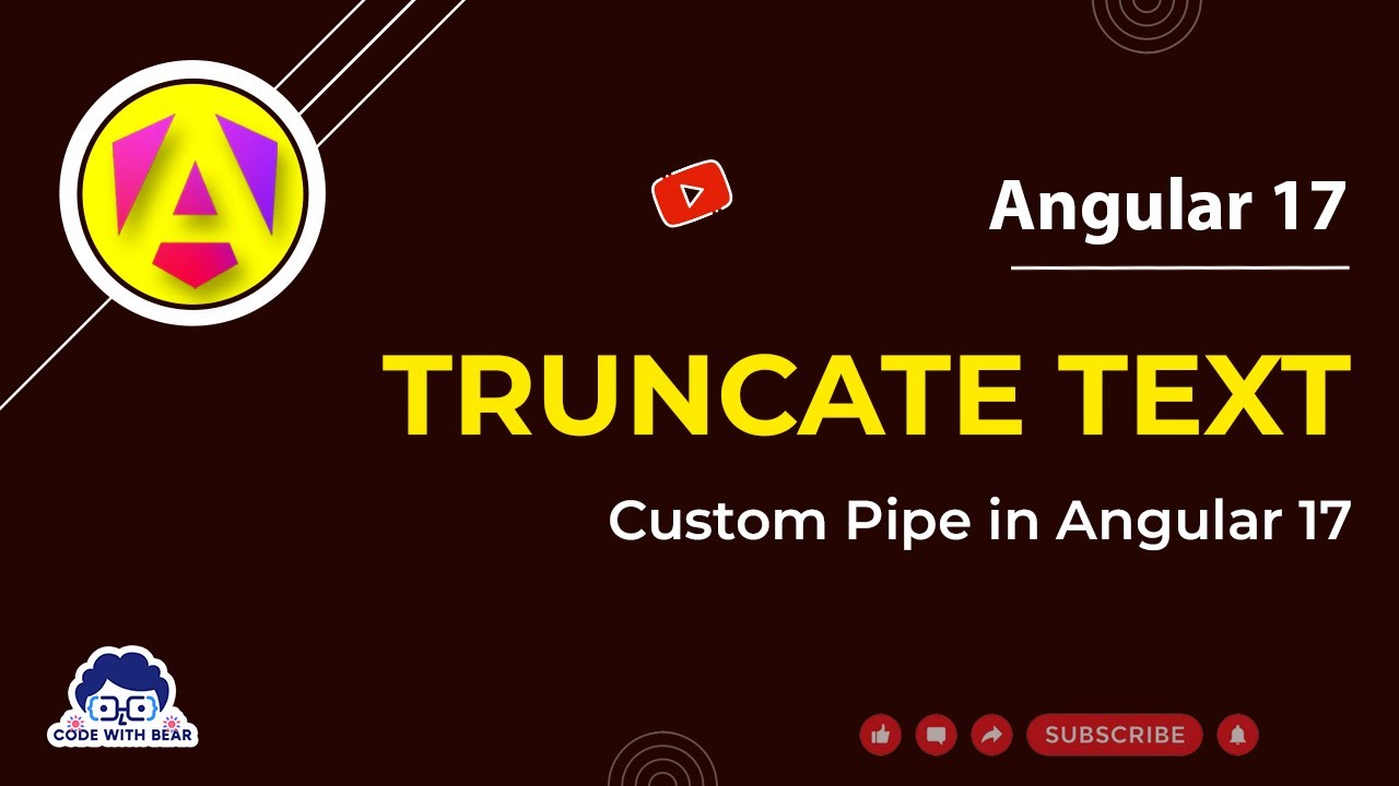 Truncate Text Custom Pipe in Angular 17 | angular 17 tutorial #angular #angular17