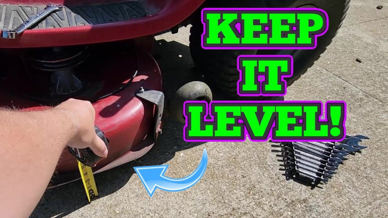 How To Easily Level The Deck On Your Riding Lawn Mower!