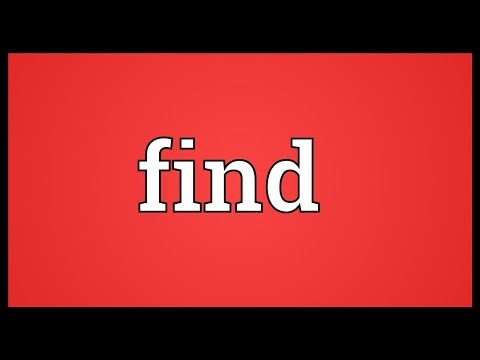 Find Meaning