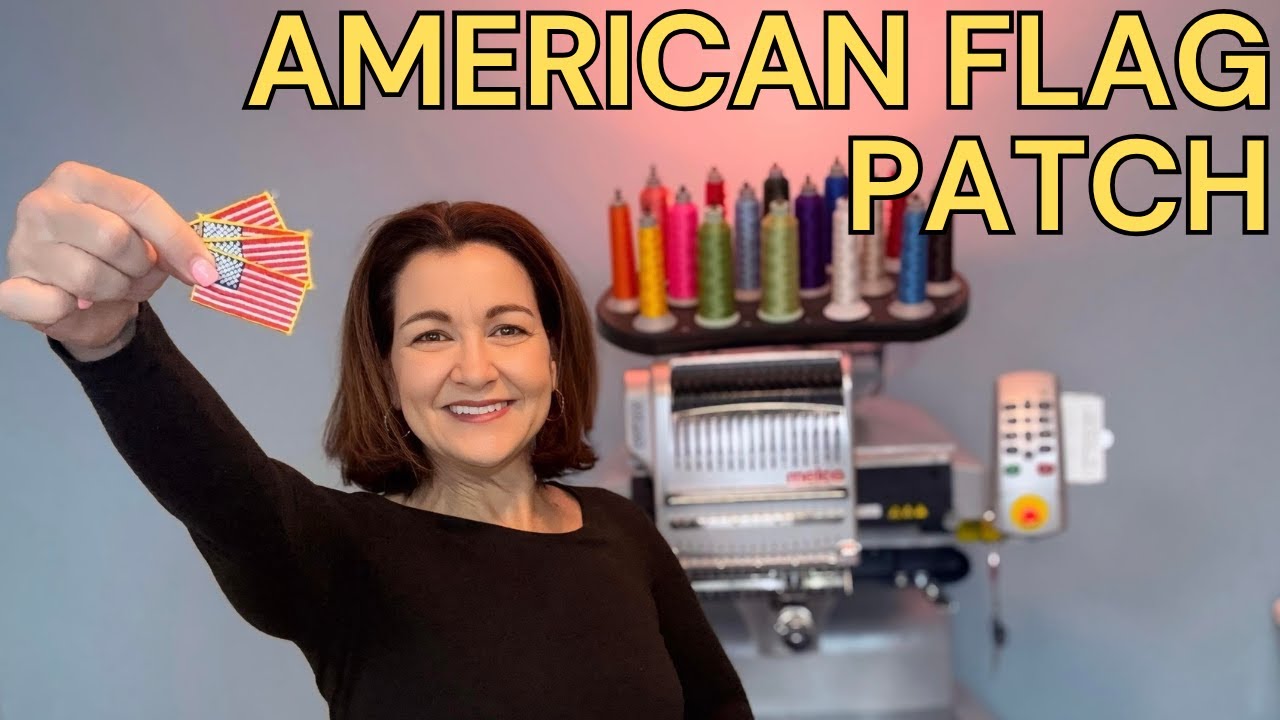 American Flag Patch on your Melco Embroidery Machine